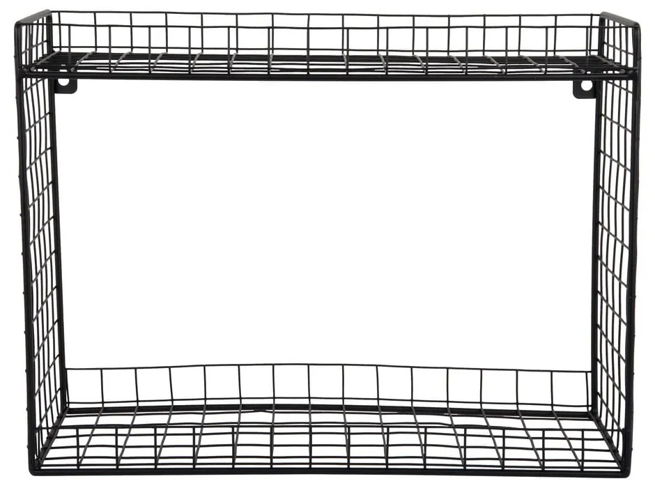 Černá patrová ocelová police 40 cm Reja – PT LIVING