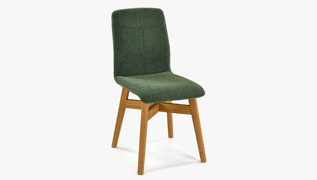 Židle jídelní YORK, zelená - easy clean