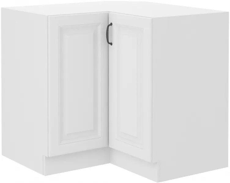 Kuchyňská skříňka Stilo 90x90 DN 1F BB korpus bílá, dvířka bílá