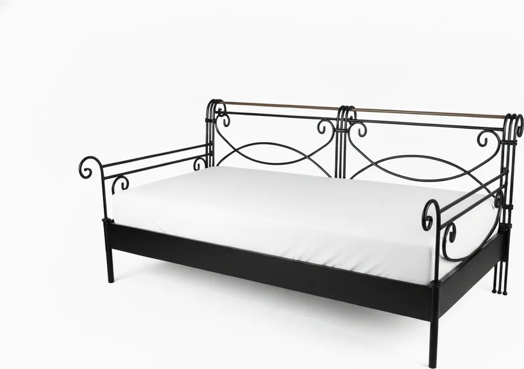 Nábytek ATIKA s.r.o. Kovový otoman BELLA Barevne provedení: bílá, Rozměr: 80 x 200 cm