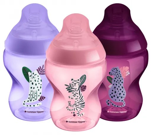 Tommee Tippee Kojenecká láhev C2N Jungle 260 ml 3 ks 0 m+ Blue