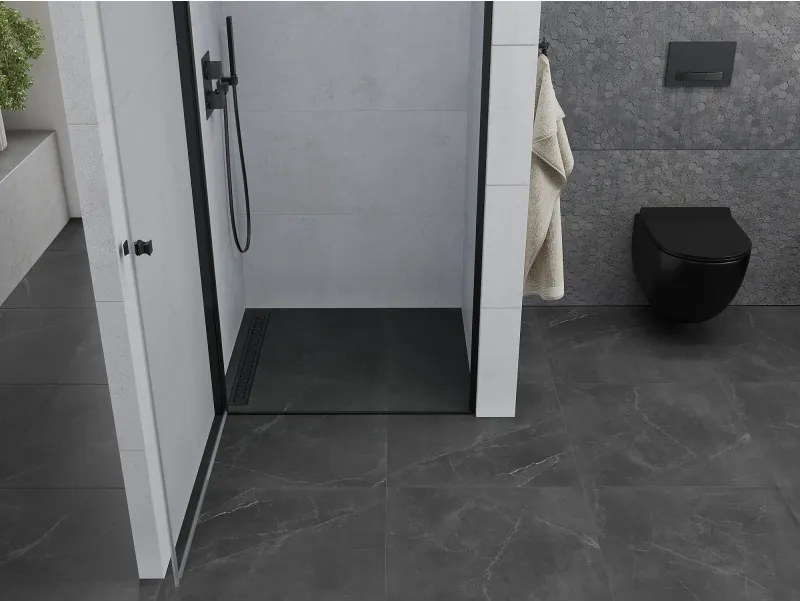 Mexen PRETORIA sprchové dveře ke sprchovému koutu 70 cm, černé, 852-070-000-70-00