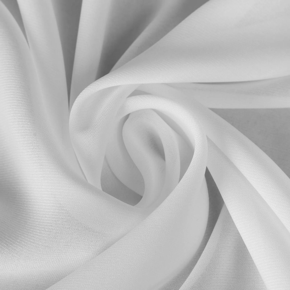 ZÁCLONA NA KROUŽCÍCH VENUS 140X250 CM BÍLÁ
