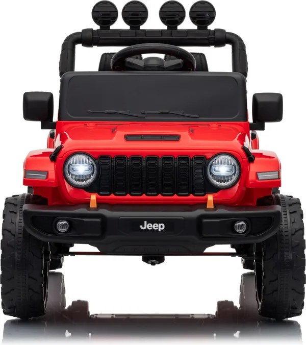 LEAN CARS Akumulátorové vozidlo Jeep Rubicon DK-JWR558 24 V, červené
