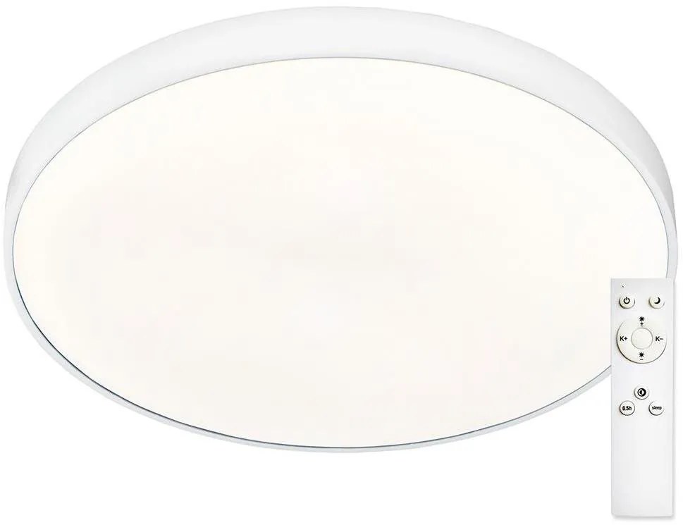 Stropní světlo top light metal 60b rc - led stmívatelné stropní svítidlo s dálkovým ovládáním led/60w/230v