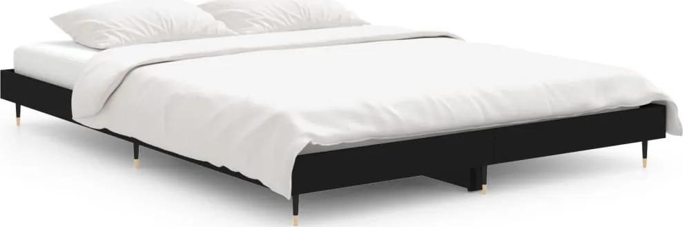 vidaXL Rám postele 135 x 190 cm kompozitní dřevo [832182] Barva: hnědý dub