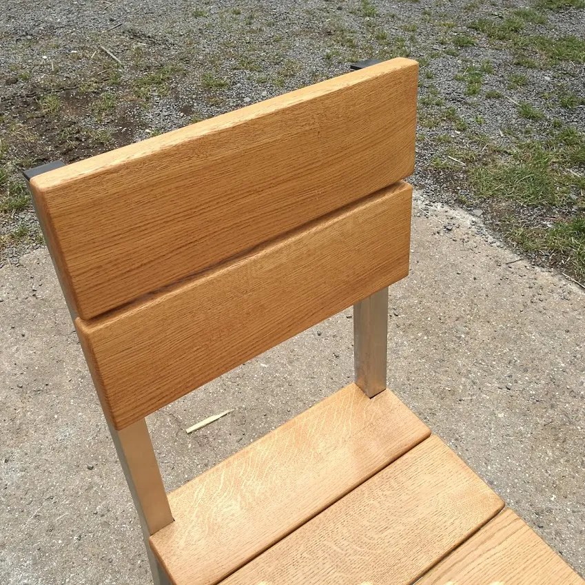 KULHÁNEK Zahradní židle s nerezovou konstrukcí Odstín nátěru: olej - palisandr