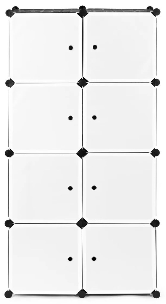 Modulární botník PEC 8 černý/bílý