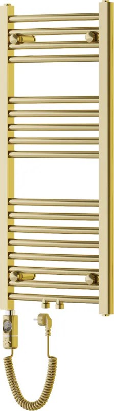 Mexen Ares, elektrické topné těleso 900 x 400 mm, 300 W, zlatá lesklá, W102-0900-400-2300-50
