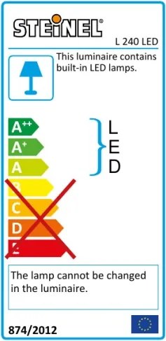 LED venkovní nástěnné svítidlo Steinel L 240 LED antracit 056506 7,5W 570lm 3000K s pohybovým čidlem