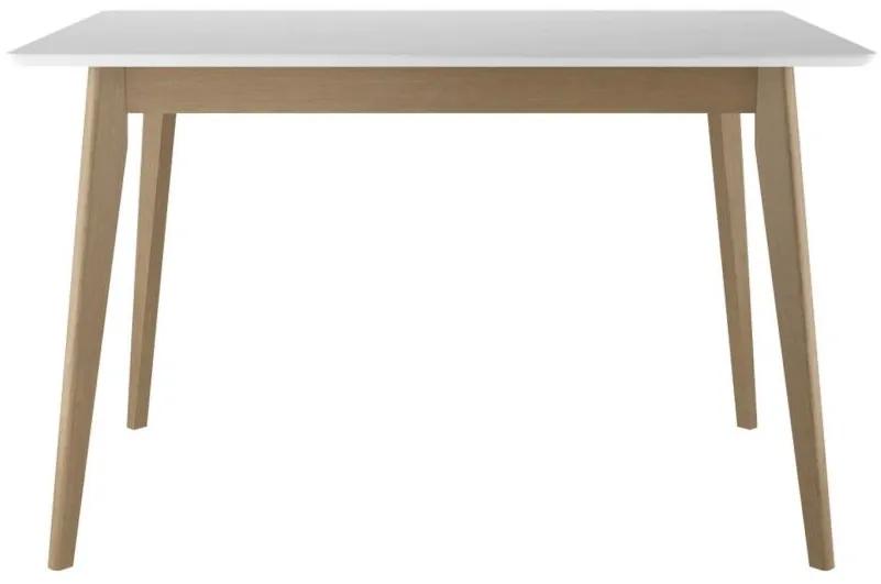 Obdélníkový jídelní stůl Pegasus Classic 120x76cm Bíla/Dub Daiva Casa