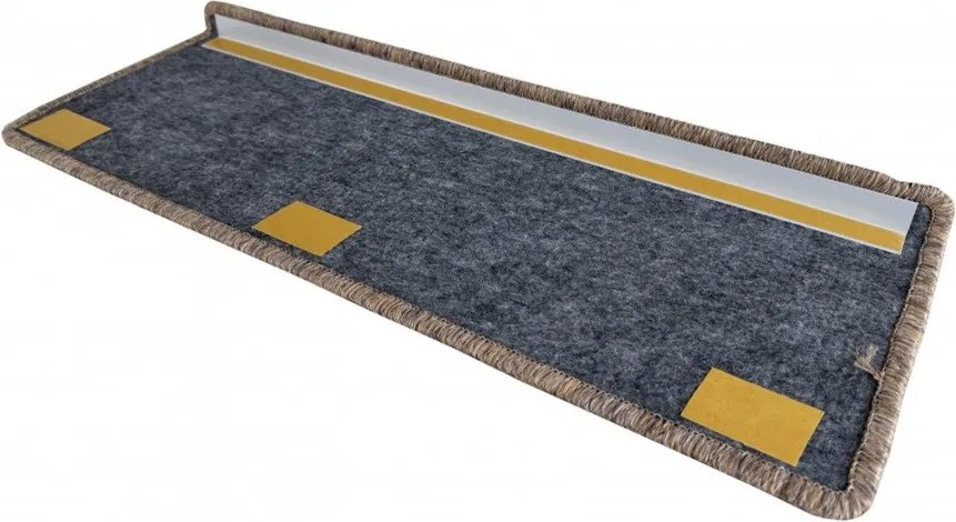 Vopi Nášlapy na schody Nature NEW přírodní obdélník, samolepící - 24x65 obdélník (rozměr včetně ohybu)