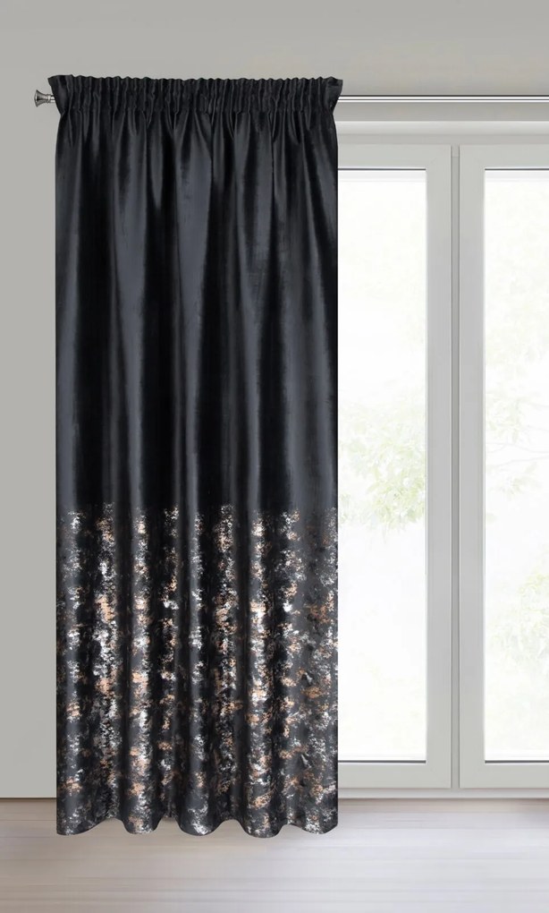 ZATEMŇOVCÍ ZÁVĚS NA PÁSCE MARIELA 140X270 CM VZOROVANÁ