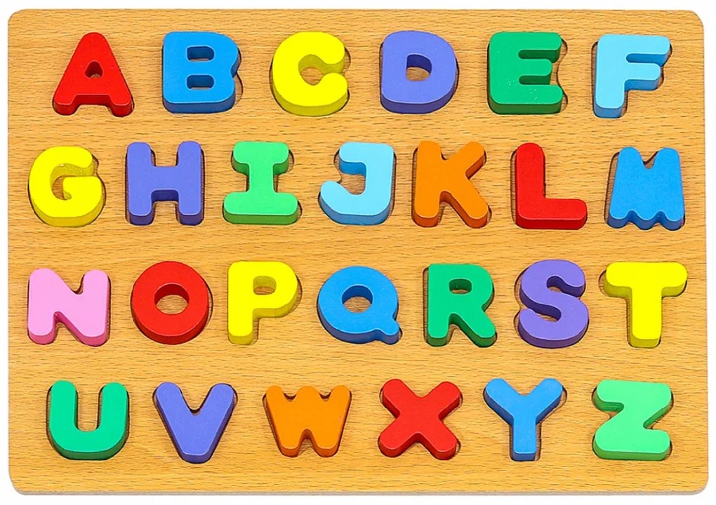 Dřevěná logická abeceda