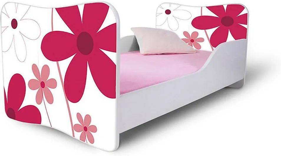 Dětská postel Květiny 3, HDF + ABS
