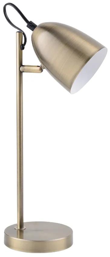 OnaDnes -20% Zlatá kovová stolní lampa Halo Design Yep! 37 cm