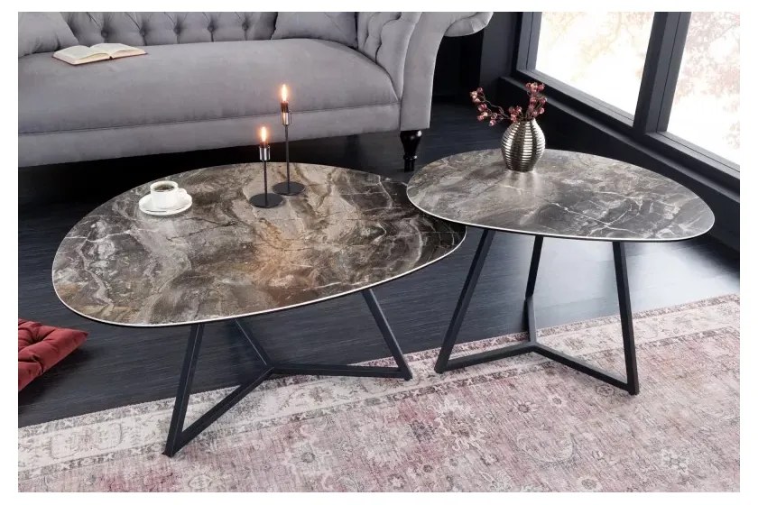 Massive home | Konferenční stolek MARVELOUS TAUPE 70 CM keramika