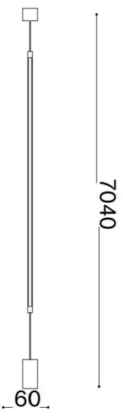 Ideal Lux - LED Stojací lampa FILO LED/14W/230V 3000K CRI 90 bílá