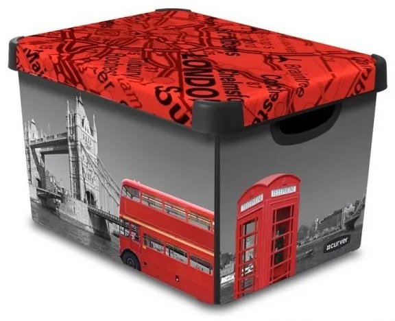 Úložný box s víkem - L - Londýn CURVER OEM R41111
