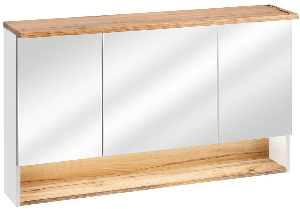 Comad Bahama White skříňka 120x25x70 cm Se zrcadlem bílá BAHAMAWHITE843FSC