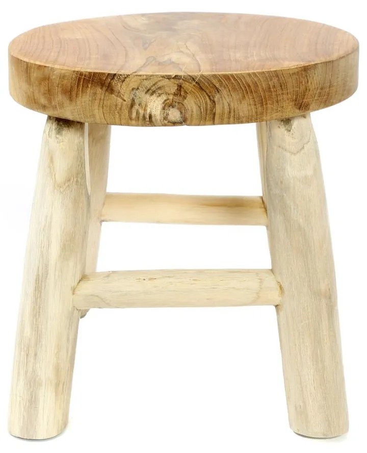 Dřevěná stolička Kedut Stool 30 cm Bazar Bizar