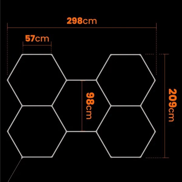 LED Stropní svítidlo LED/240W/85-265V 6500K 298x209 cm CRI 90 IP44 bílá