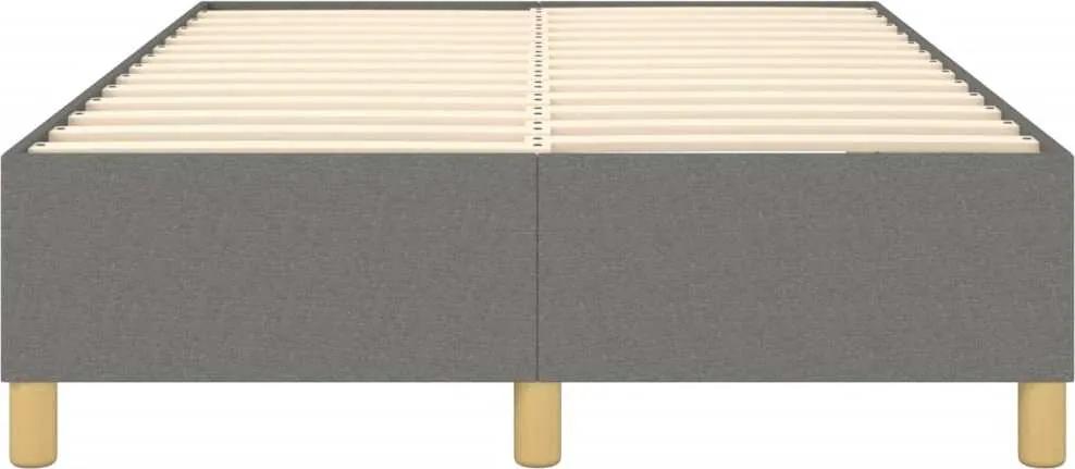 vidaXL Box spring postel 120 x 200 cm textil [3120946] Barva: krémová