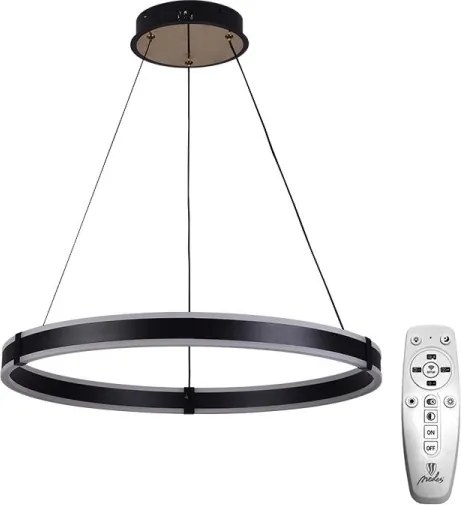 Brilagi-LED Stmívatelný lustr na lanku CIRCLE LED/85W/230V 3000-6500K černá + DO
