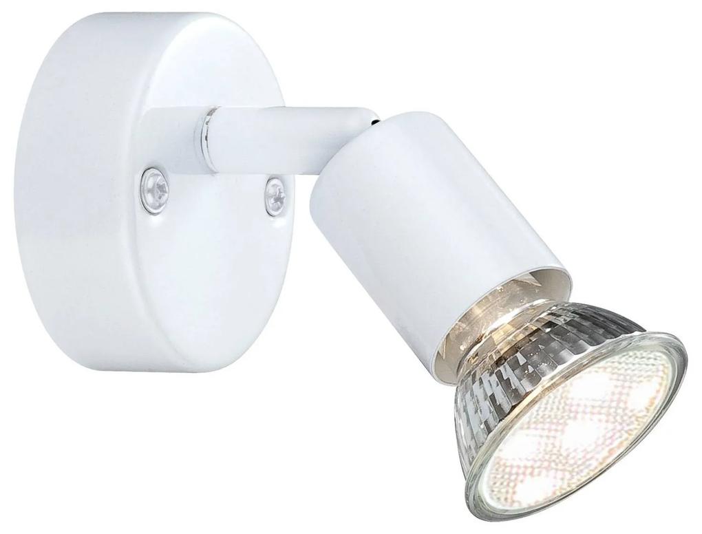 LED nástěnný reflektor Olana, jeden zdroj, bílá