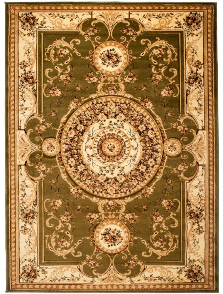 Kusový koberec klasický vzor 3 zelený, Velikosti 70x140cm