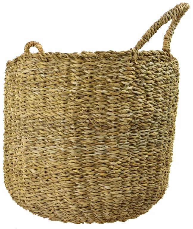 Vingo Úložný košík z mořské trávy - kulatý Rozměry (cm): průměr 30, v. 25