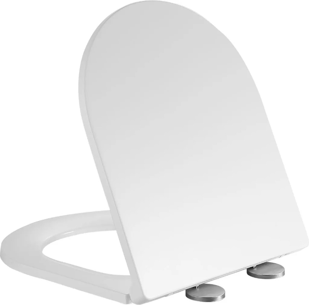 Erga Siena, WC kombi mísa 620x380x820 mm, Rimless + funkce bidetu + toaletní sedátko, bílá lesklá, ERG-V03-SIENA-RIM-BID-WH