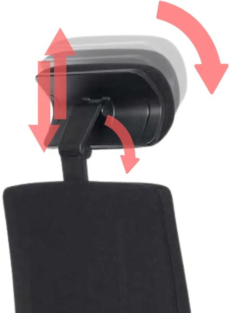 MERCURY Ergonomická kancelářská židle DELI - černá látka