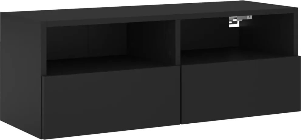 vidaXL Nástěnná TV skříňka 80x30x30 cm kompozitní dřevo [836870] Barva: hnědý dub