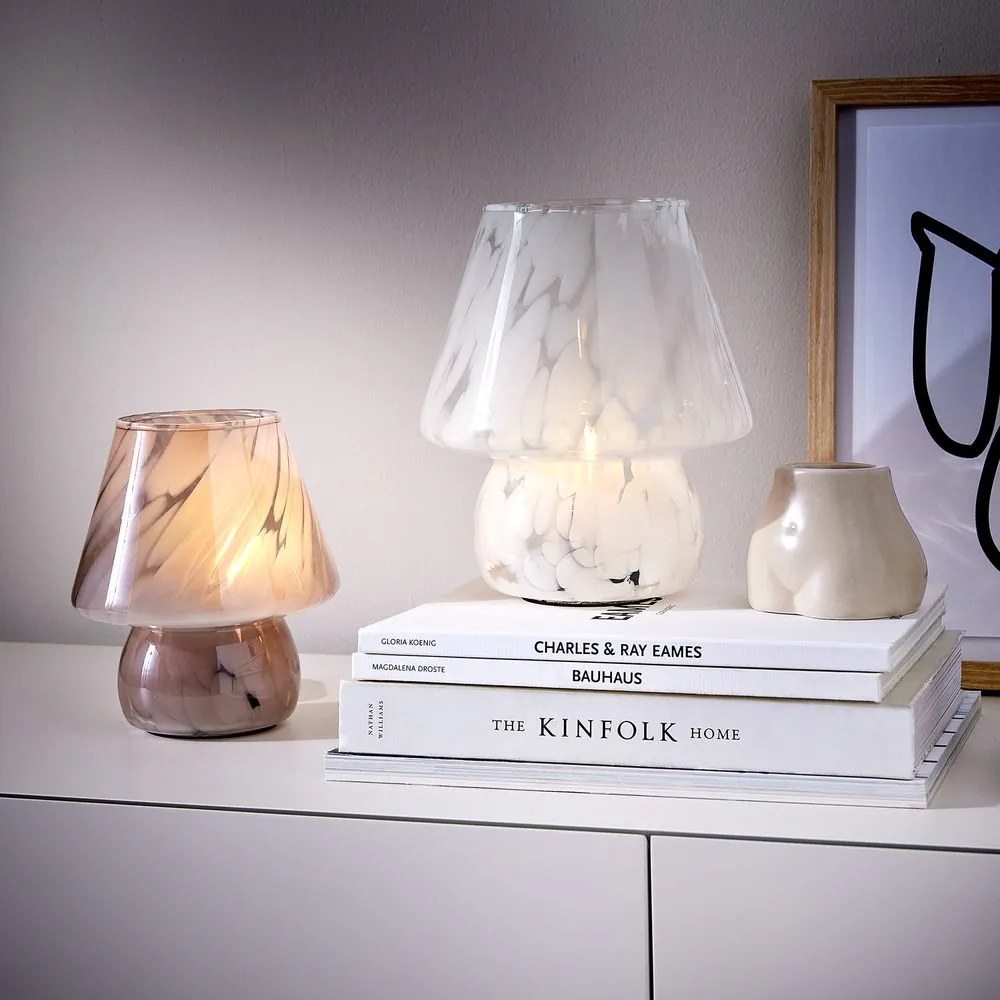 MISS MARBLE LED Lampa 21,5 cm - bílá