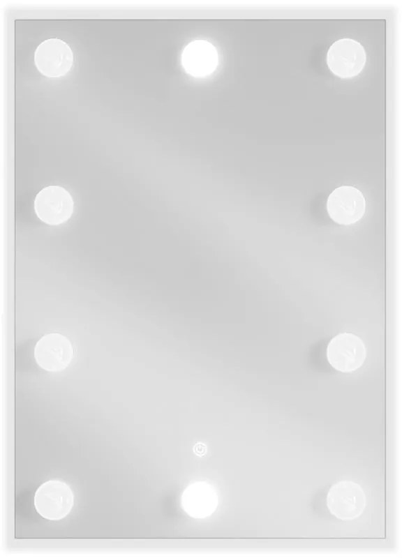 Mexen Dona koupelnové zrcadlo podsvícené 50 x 70 cm, LED 6000K, anti-pára - 9818-050-070-611-00