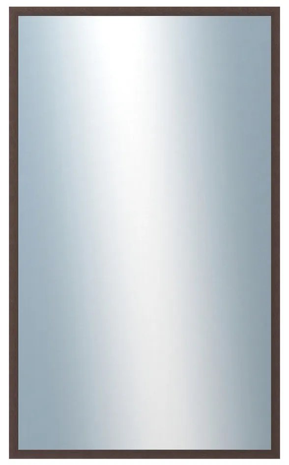DANTIK - Zarámované zrcadlo - rozměr s rámem cca 60x100 cm z lišty KASETTE hnědá (2757)