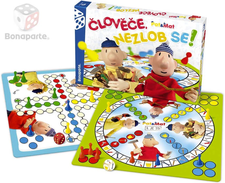 BONAPARTE Hra Člověče, nezlob se! Pat a Mat *SPOLEČENSKÉ HRY* bn12043