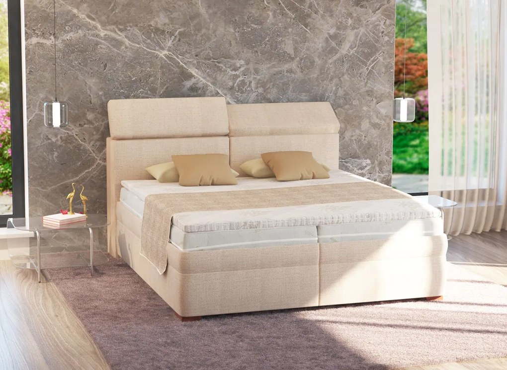 NEW DESIGN postele Boxspring postel YOGA s úložným prostorem, 160×200 cm Velikost postele: 160 × 200 cm