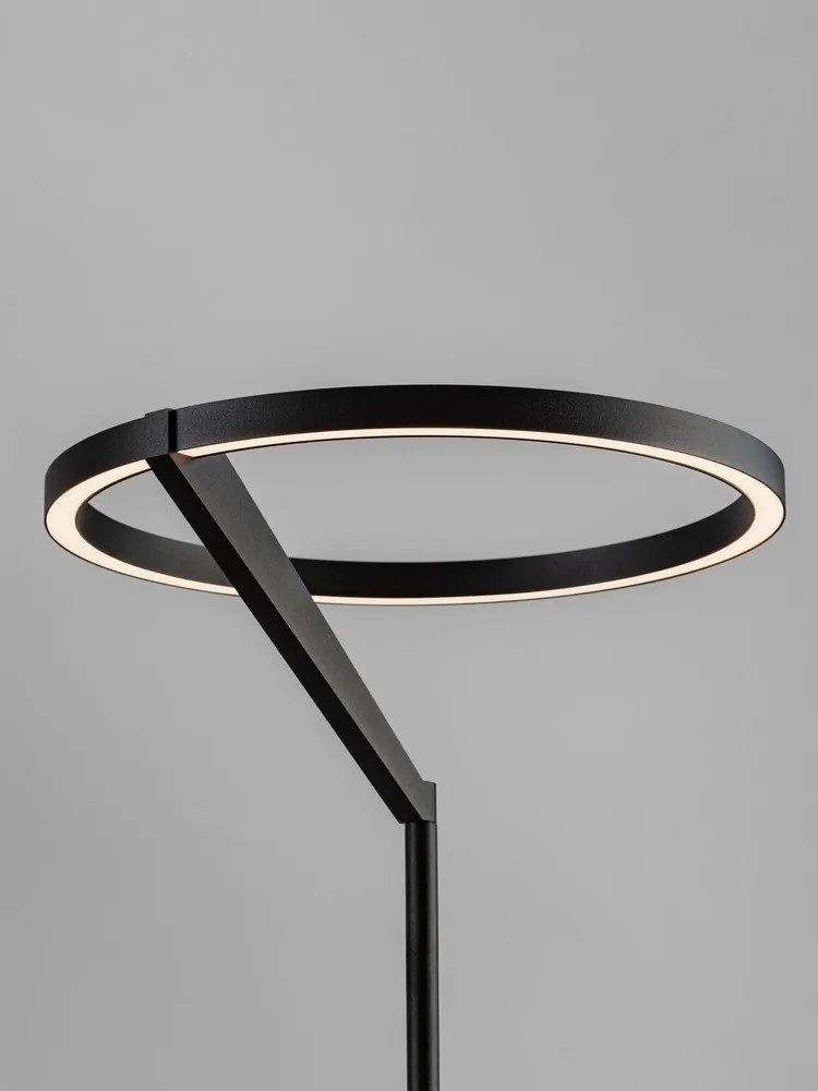 Matně černá hliníková LED stmívatelná stojací lampa (výška 168 cm) Tilia – Nova Luce