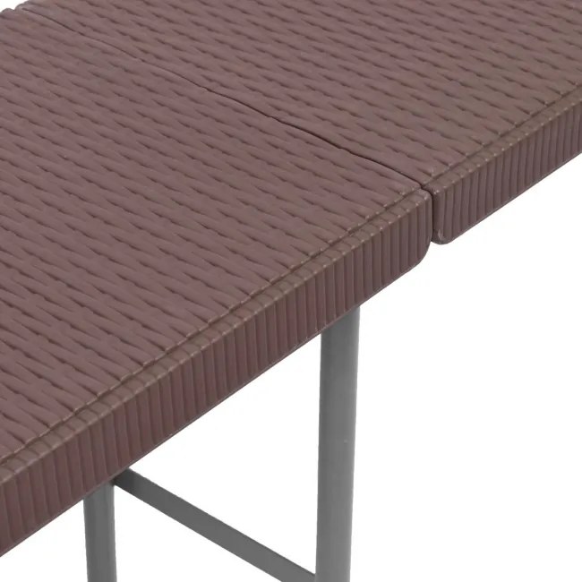 Zahradní lavice RATTAN hnědá