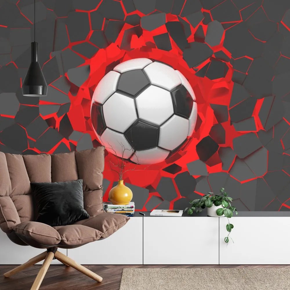 Fototapeta Fotbal 3D Hladký vinyl 208x146