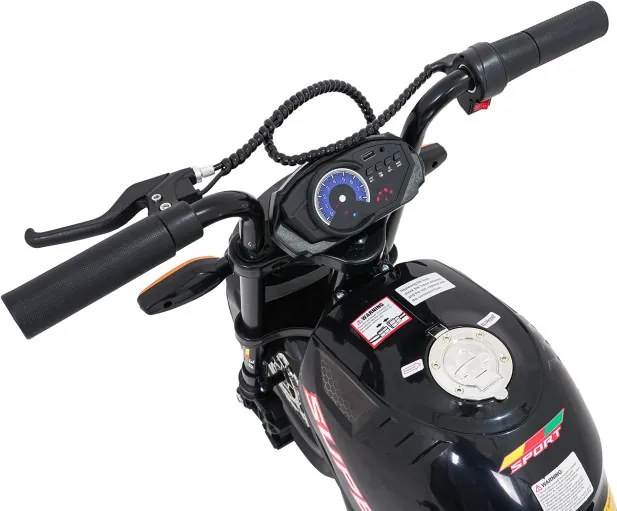 Elektrická motorka SUPERMOTO černá
