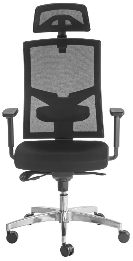 ALBA Ergonomická kancelářská židle DESALUTE - černá síťovina / nosnost 150 kg