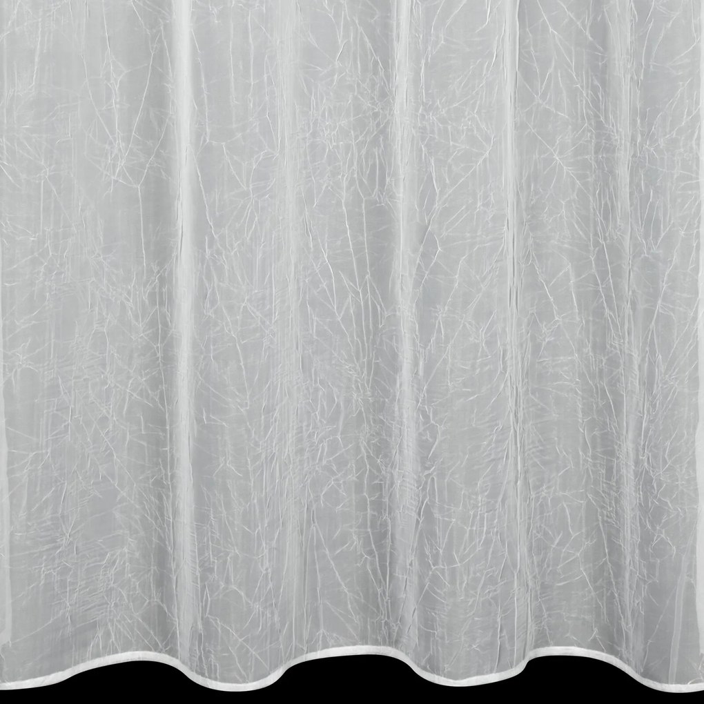 ZÁCLONA NA KROUŽCÍCH ELIA 140X250 CM BÍLÁ