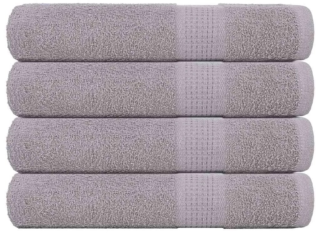 Ručníky FROGN 4 ks šedé 100x200 cm 360 g/m² 136843