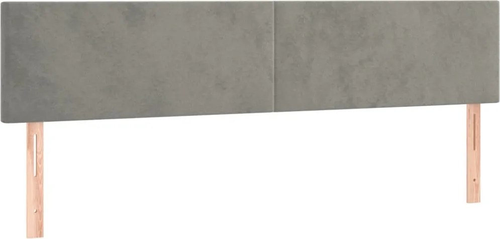 Box spring postel s matrací světle šedá 120x190 cm samet 3269983