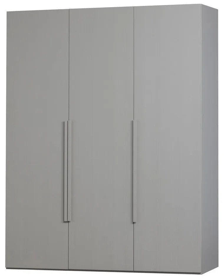 Šedá modulární skříň v dekoru ořechu 165x210x58 cm Rens – WOOOD