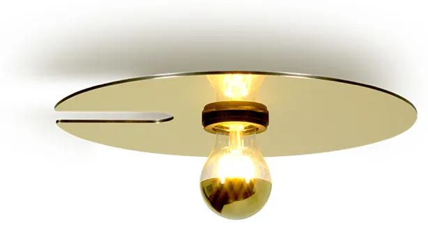 Stropní či nástěnné zrcadlové svítidlo Mirro Ceiling / Wall Barevná varianta: Černá / Zlatá, Průměr: 300 mm
