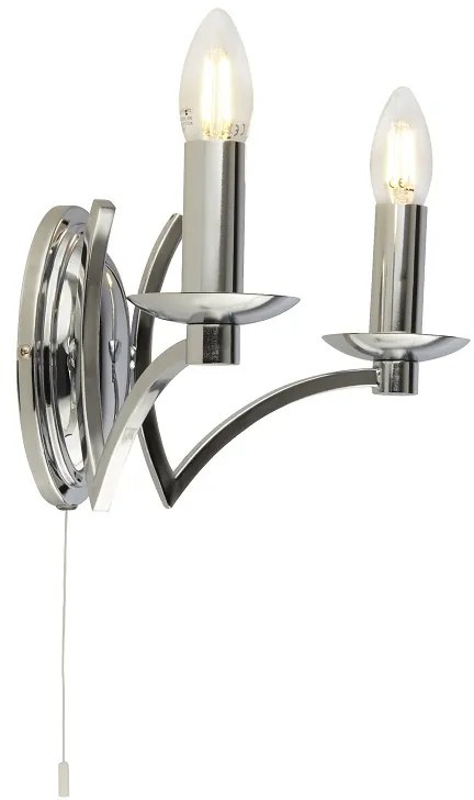 Designově nástěnné svítidlo Searchlight Ascot 41312-2CC